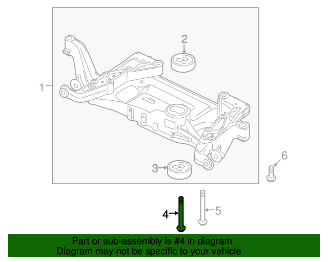 WHT-001-914 - Mount Bolt 2008-2015 Audi | Audi OEM Parts