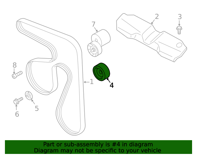 23770AA130 - Idler Pulley - 2019-2021 Subaru | World OEM Parts Subaru