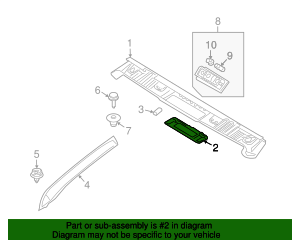 Genuine BMW 51-44-8-029-948 | Center Cover | FREE Shipping on Most ...