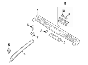Genuine BMW 51-44-8-029-948 | Center Cover | FREE Shipping on Most ...
