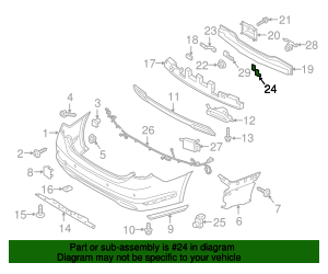 86636-3T000 - Impact Bar Lower Bracket 2015 Kia K900 | Kia.Parts Store