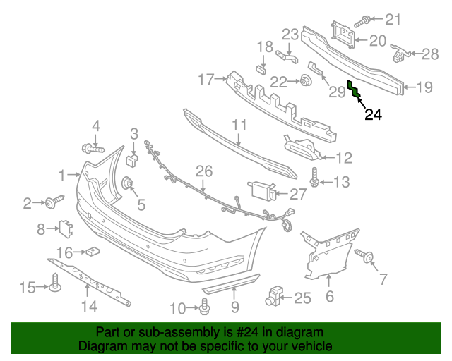 86636-3T000 - Impact Bar Lower Bracket 2015 Kia K900 | Kia.Parts Store
