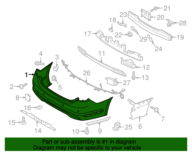 86650-3T000 - Bumper Cover 2015 Kia K900 | Kia.Parts Store