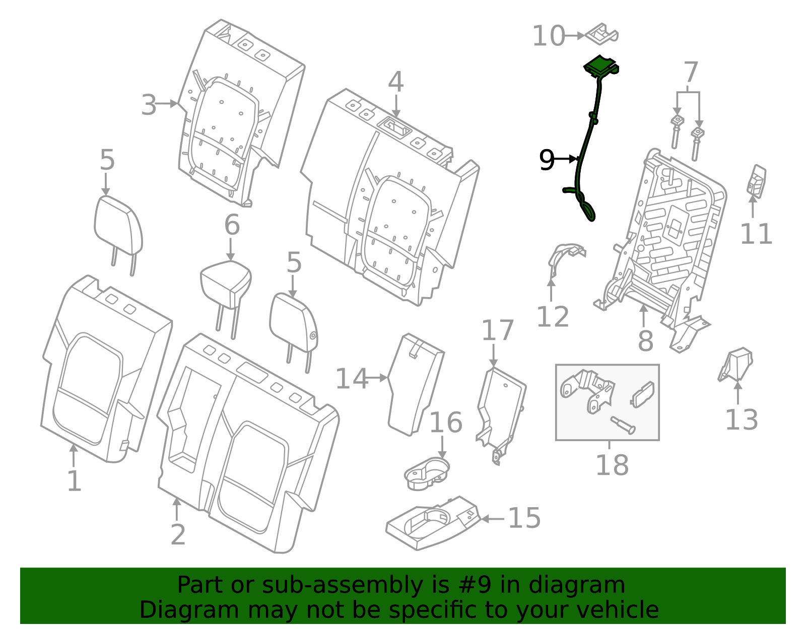 2021-2024 Ford Bronco | Latch | M2DZ-7862418-AD | Walls' Ford Parts