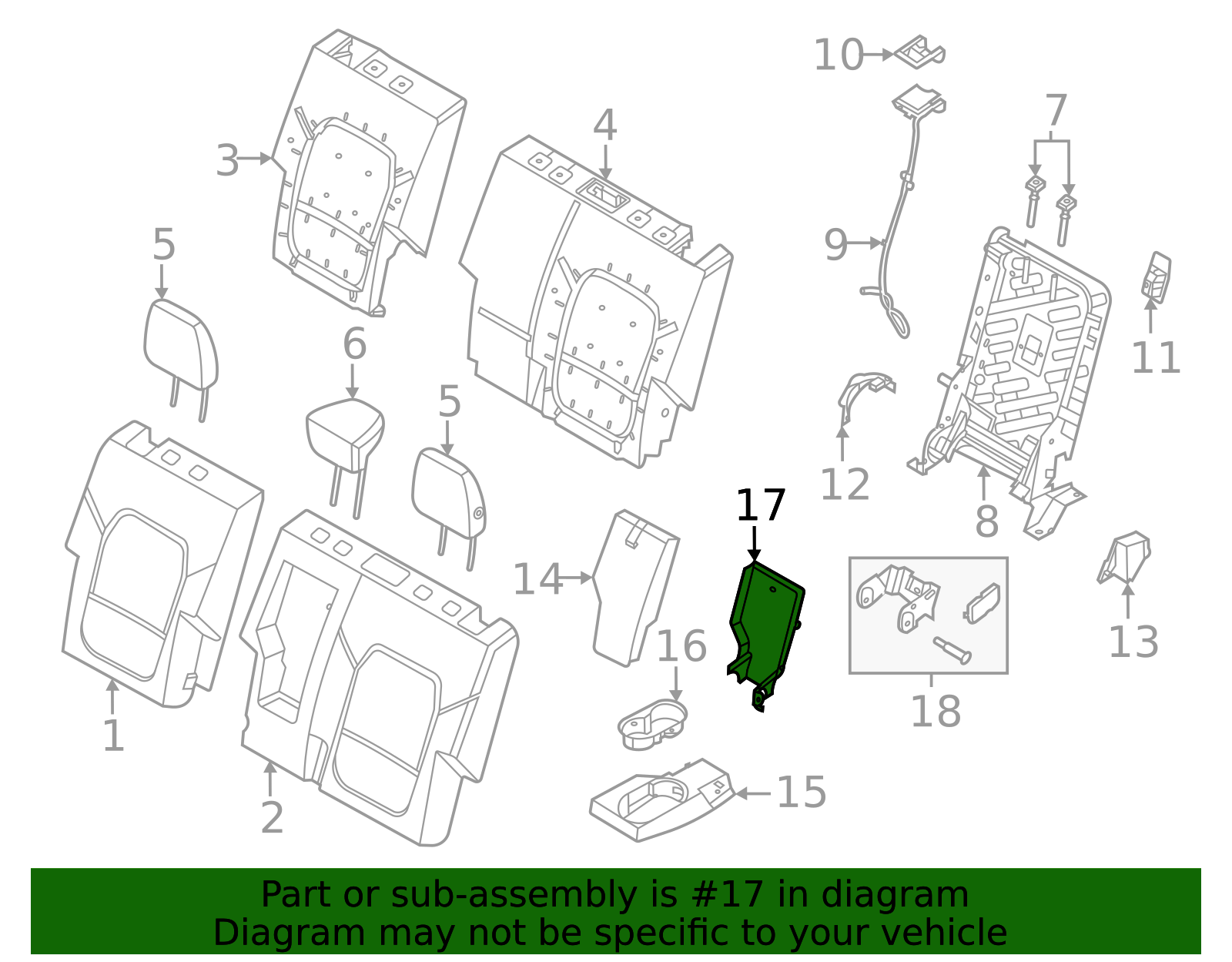 M2DZ-78668B10-AA - Back Panel 2021-2024 Ford Bronco | Big 3 Auto Parts