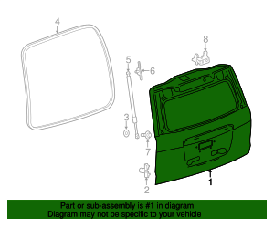 2015-2020 GM Lift Gate 23349178 | TascaParts.com