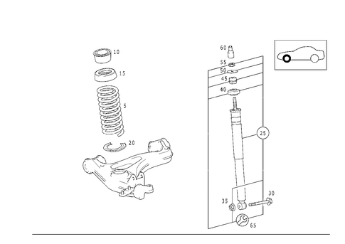 Springs and Suspension, Front for 2002 Mercedes-Benz SLK 230 | Mercedes ...