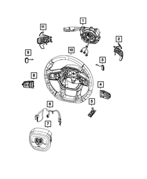 2019-2024 Ram 1500 Multi-Function Switch 68545658AB | Mopar eStore