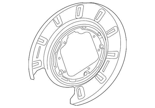 2014-2020 GM Rear Brake Shield 22775568 GM | GMPartsDirect.com