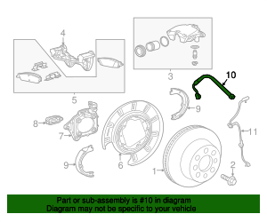 2014-2019 GM Hose Assembly-Rear Brake 84183650 | GMPartsDirect.com