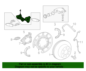 2007-2020 GM Rear Disc Brake Caliper Bracket 15265833 | GMPartsDirect.com