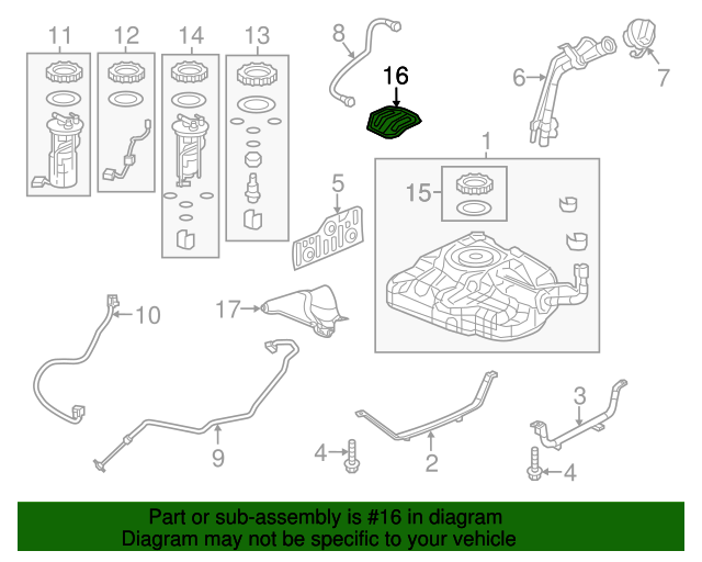 74660-SNC-A00 - Cap Assembly, Fuel Maintenance Hole 2013 Acura ILX ...