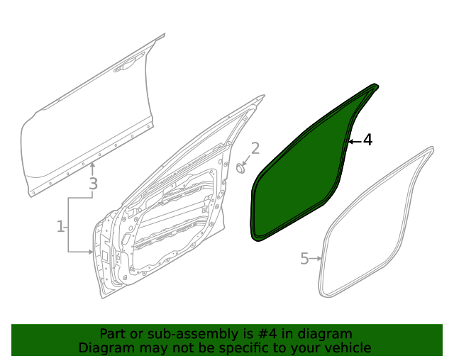 82140-AR000 - Door Seal 2022-2024 Genesis | AutoNation Parts