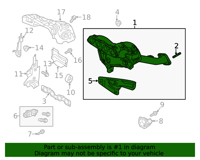 2018-2019 Mazda CX-5 Exhaust Manifold PY98-20-50X | TascaParts.com