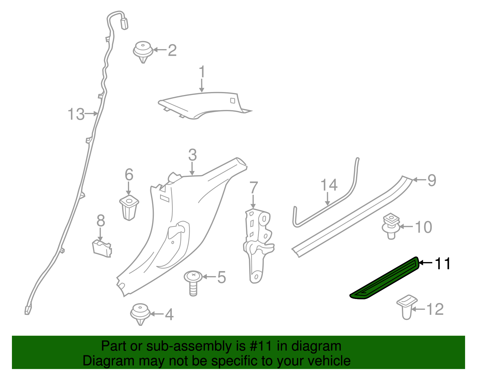 51477436037 - 2017-2020 BMW Scuff Plate (51-47-7-436-037) | BMW of ...