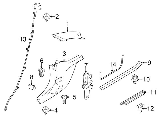 51-47-7-312-302 - Sill Plate - 2014-2020 BMW | BMWPartsHub