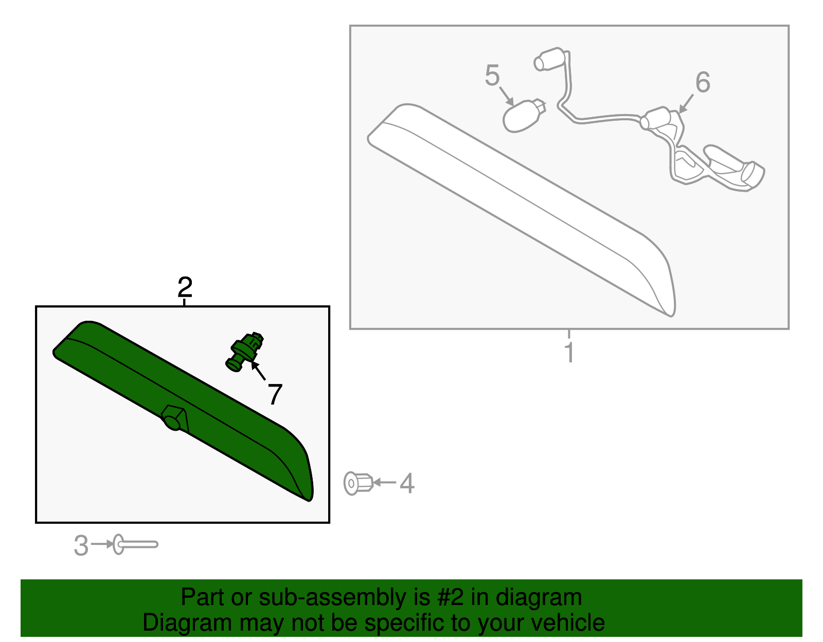2017-2022 Ford High Mount Lamp HC3Z-13A613-G | Varsity Ford