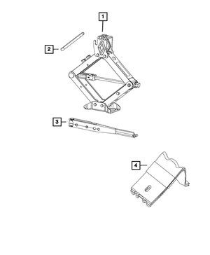 68158871AC - Vehicle Lifting Jack Bolt 2014-2025 Jeep | Mopar Wholesale ...