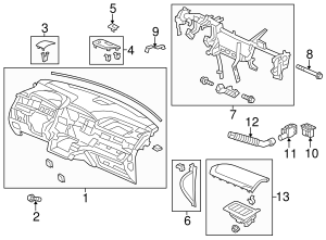 77211-TK8-A00ZB - Lid Assembly R Instrument Side *NH597L* (Dark Atlas ...