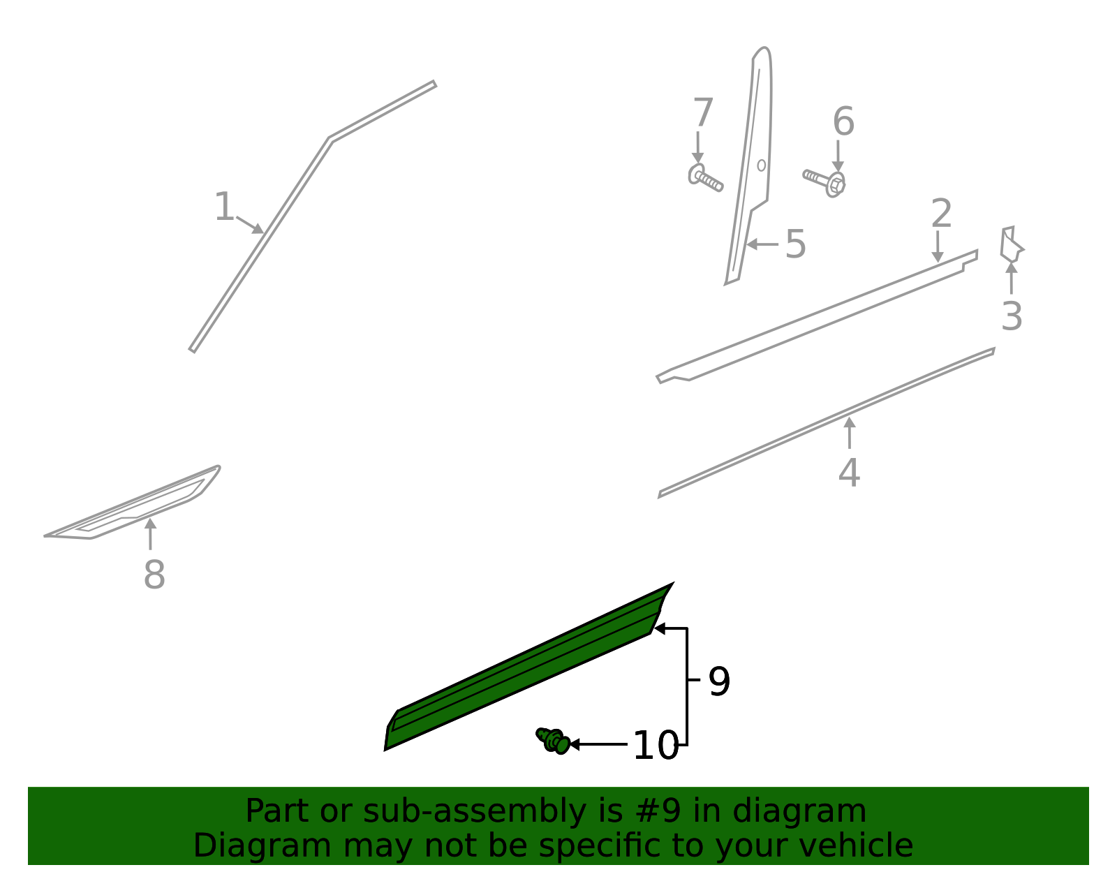 Genuine Lower Molding for 2020-2023 Land Rover Range Rover Evoque ...