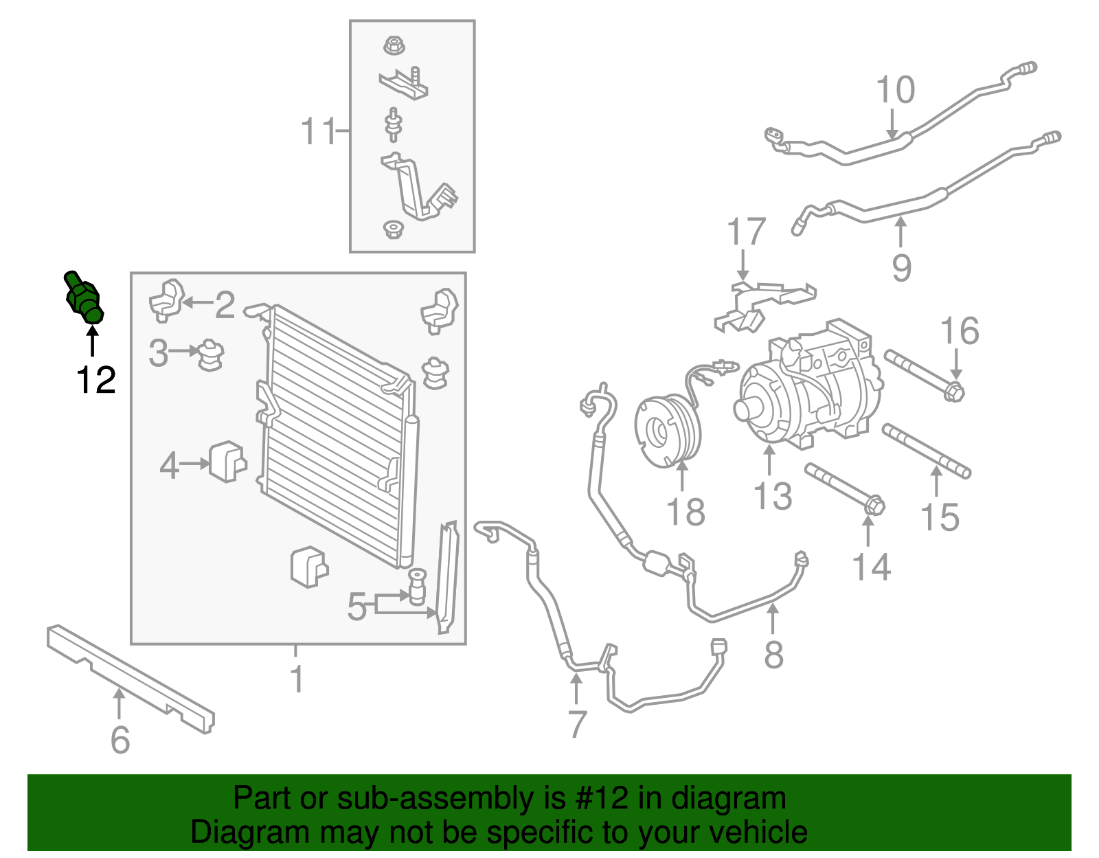 2010-2023 Lexus GX460 Pressure Switch 88645-04060 | OEM Parts Online