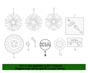 2012-2021 Kia OEM NEW 2011-2014 Kia Sedona Rio Forte Wheel Hub Center ...