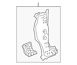 84379883 - Driver Side A-Pillar Outer Panel Reinforcement - 2015-2022 ...