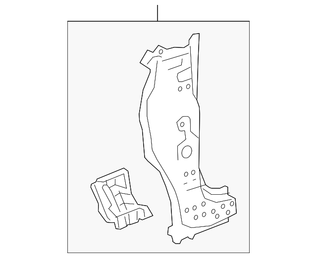 2015-2022 GM Passenger Side Body Hinge Pillar Outer Panel Reinforcement ...