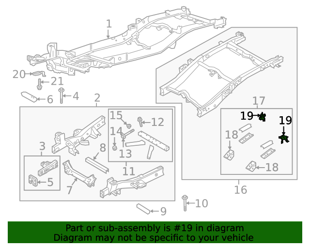 KB3Z-18169-A 2019-2023 Ford Ranger Shock Mount | Fairway Ford Parts