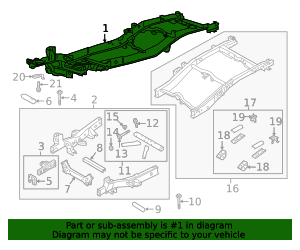Ford Dealership 2019-2023 Ford Ranger Frame Rail KB3Z-5F040-C | Ford ...