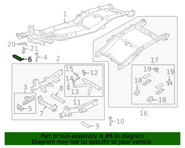 Genuine OEM Ford Part - Front Bracket HB3Z-5F078-A | Genuine OEM Ford ...