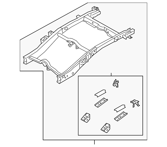 Ford Dealership 2019-2023 Ford Ranger Rear Frame KB3Z-5F040-C | Ford ...