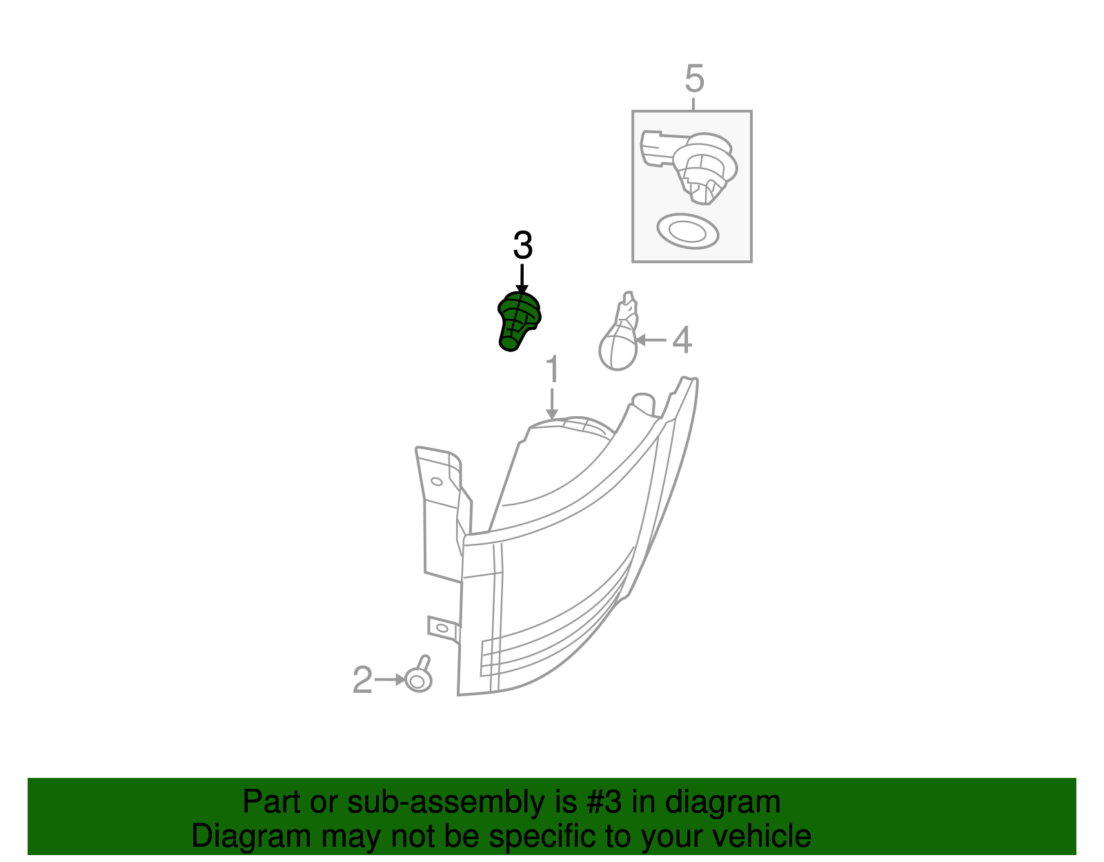 2008-2023 Mopar Tail Lamp Grommet 05113360AA | Mopar Parts Canada
