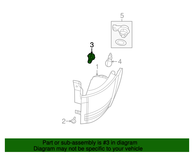 2008-2021 Mopar Tail Lamp Assembly Grommet 5113359AB | TascaParts.com