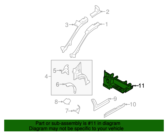 Step - Body Side - Driver's Side (LH) JK4Z-16A471-A | TascaParts.com