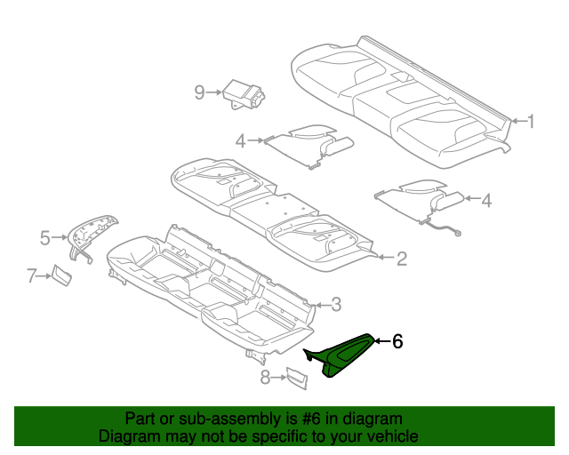 2015-2018 Lincoln MKC Side Support EJ7Z-7863389-AB | OEM Parts Online