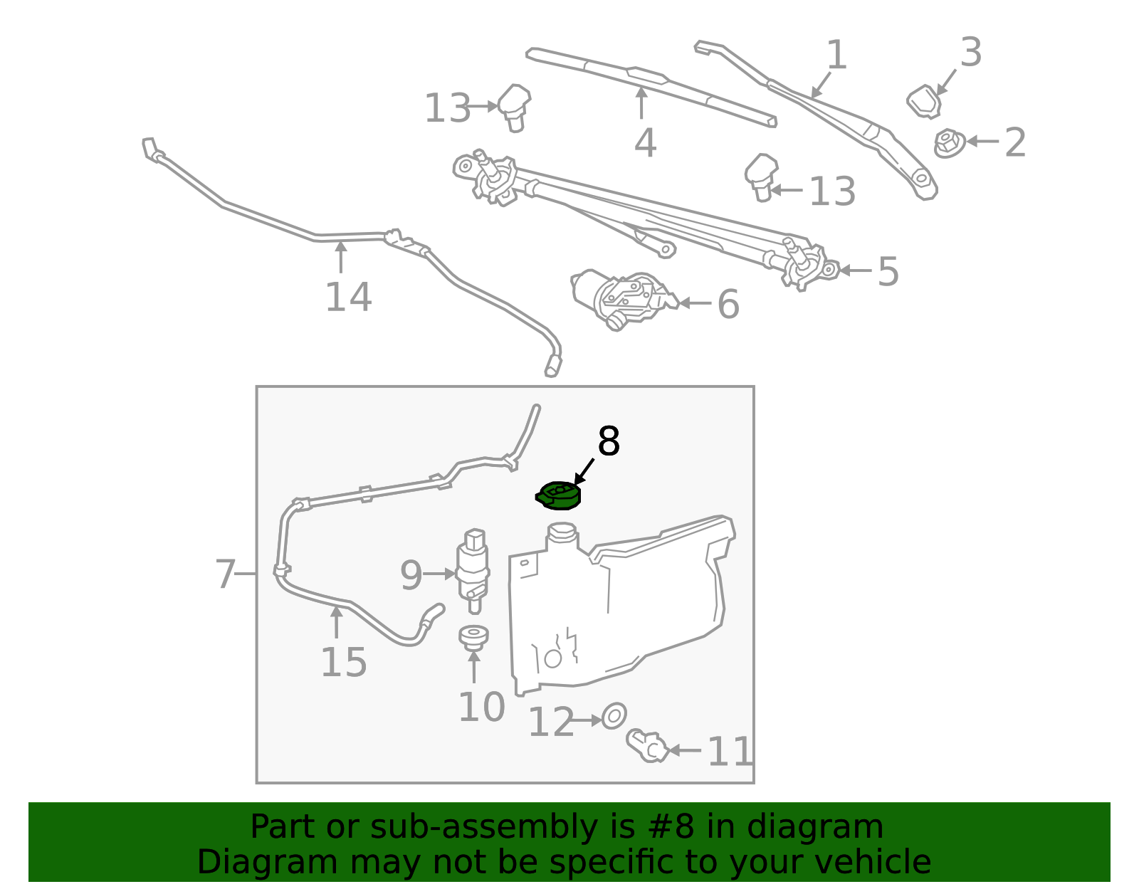 2008-2025 GM Windshield Washer Fluid Reservoir Cap 13227300 GM ...