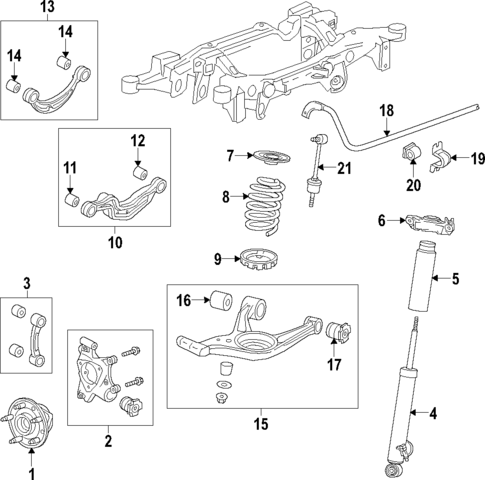 Rear Suspension for 2014 Buick LaCrosse | GMPartsDirect.com