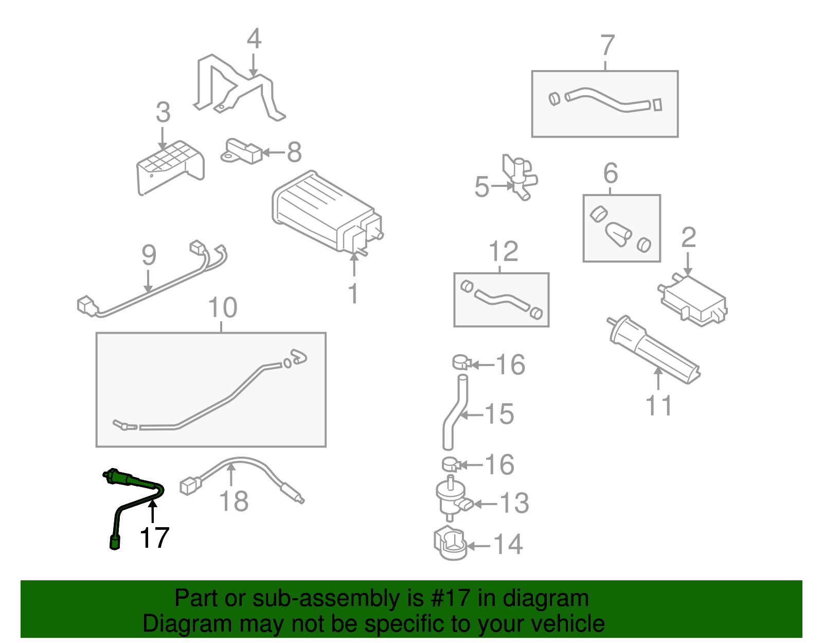 2007-2009 Hyundai Elantra Oxygen Sensor 39210-23900 | OEM Parts Online