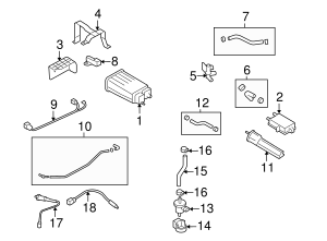 2007-2009 Hyundai Elantra Oxygen Sensor 39210-23900 | AutoNationParts.com