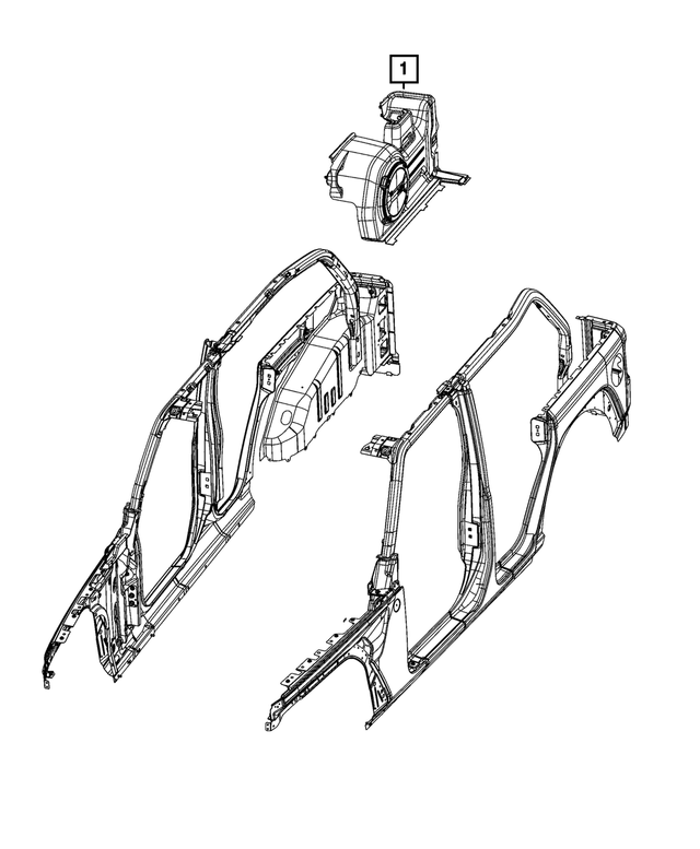 2018-2023 Jeep Wrangler Quarter Inner Lower Panel 6LY67TX7AG | Mopar eStore