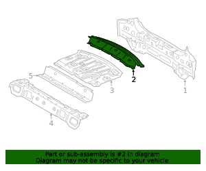 2019-2022 Mercedes-Benz Rear Body Reinforcement 177-642-02-00 ...