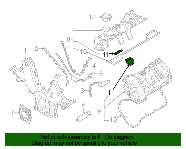 946-105-937-65 - Valve Cover Seal 2014-2018 Porsche | AutoNationParts.com