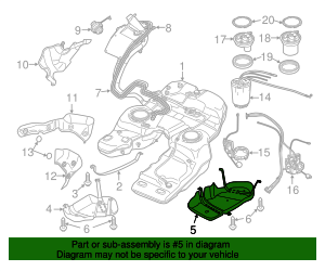 2003-2018 Porsche Cayenne Tank Shield 955-201-332-10 | Gaudin Porsche Parts