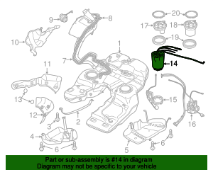 958-620-132-00 - Electric Fuel Pump 2011-2018 Porsche Cayenne ...