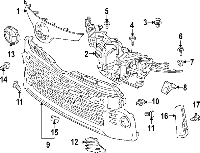 2023-2024 Toyota GR Corolla Vent Grille 52128-12350 | OEM Parts Online