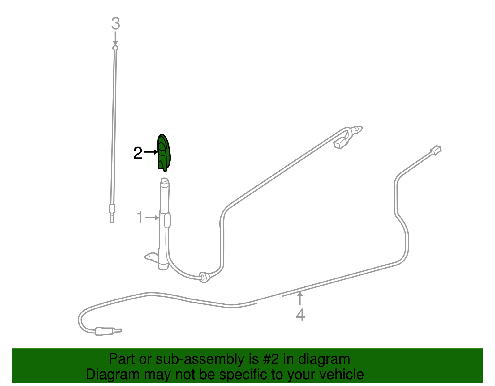 Genuine Toyota Antenna Bezel part# 86392-08020 for 2011-2014 Toyota ...