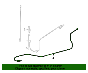 86101-08150 - Antenna Cable - 2011-2014 Toyota Sienna | OEM Genuine ...