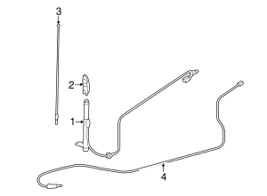 2011-2014 Toyota Sienna Genuine Toyota 2011-2015 Sienna Antenna ...