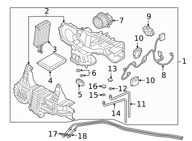 JL1Z-19850-AK - AC & Heater Assembly 2022-2023 Ford Expedition | Group ...